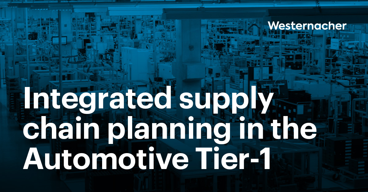 Roundtable. Integrated supply chain planning in the Automotive Tier-1.