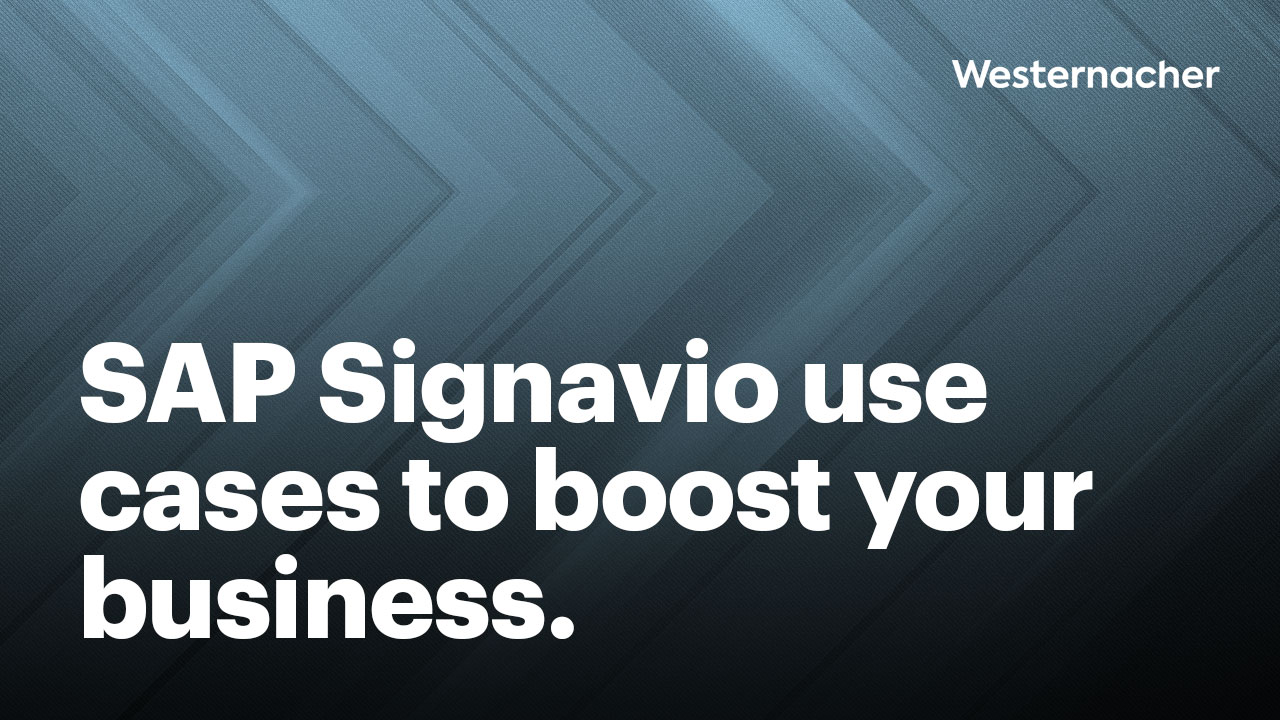 SAP Signavio use cases to boost your business | Westernacher Consulting