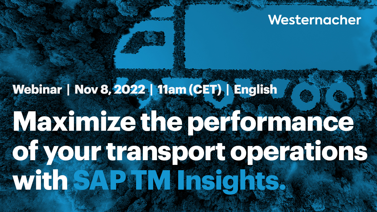 SAP TM Insights Webinar: Drive your transport operations.