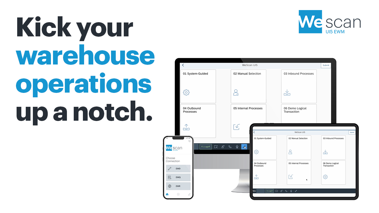 We scan | UI5 add-on for SAP EWM | Westernacher Consulting