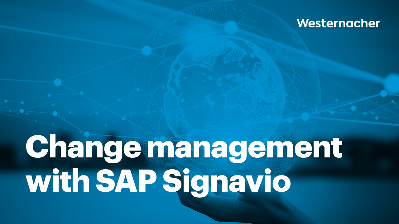 Change Management with SAP Signavio | Westernacher