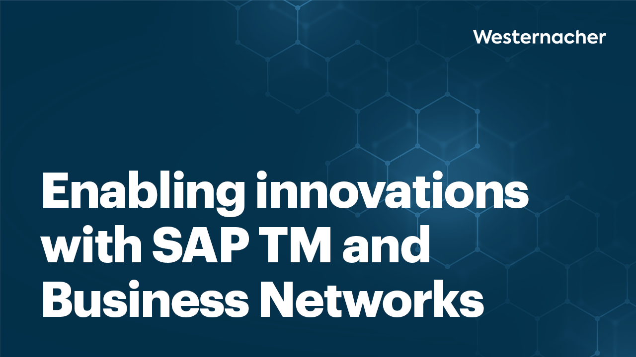 How sustainable logistics is being transformed with SAP TM.