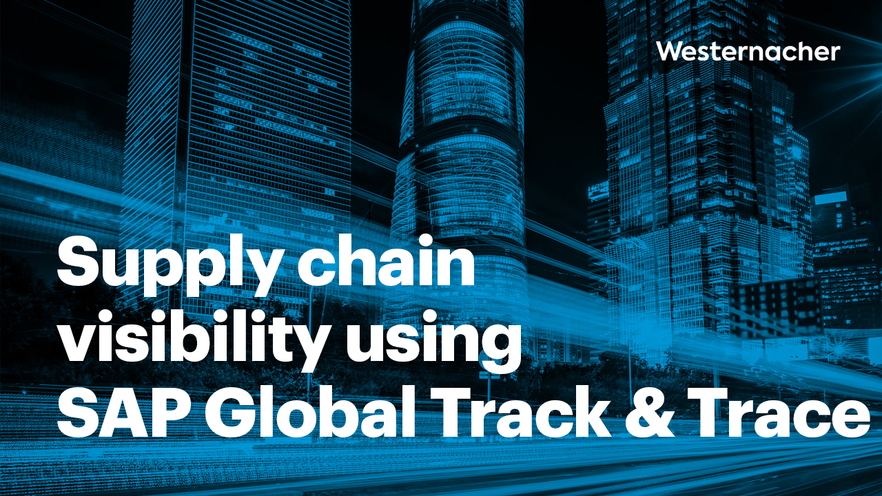 Webinar: Supply chain visibility using SAP Global Track & Trace