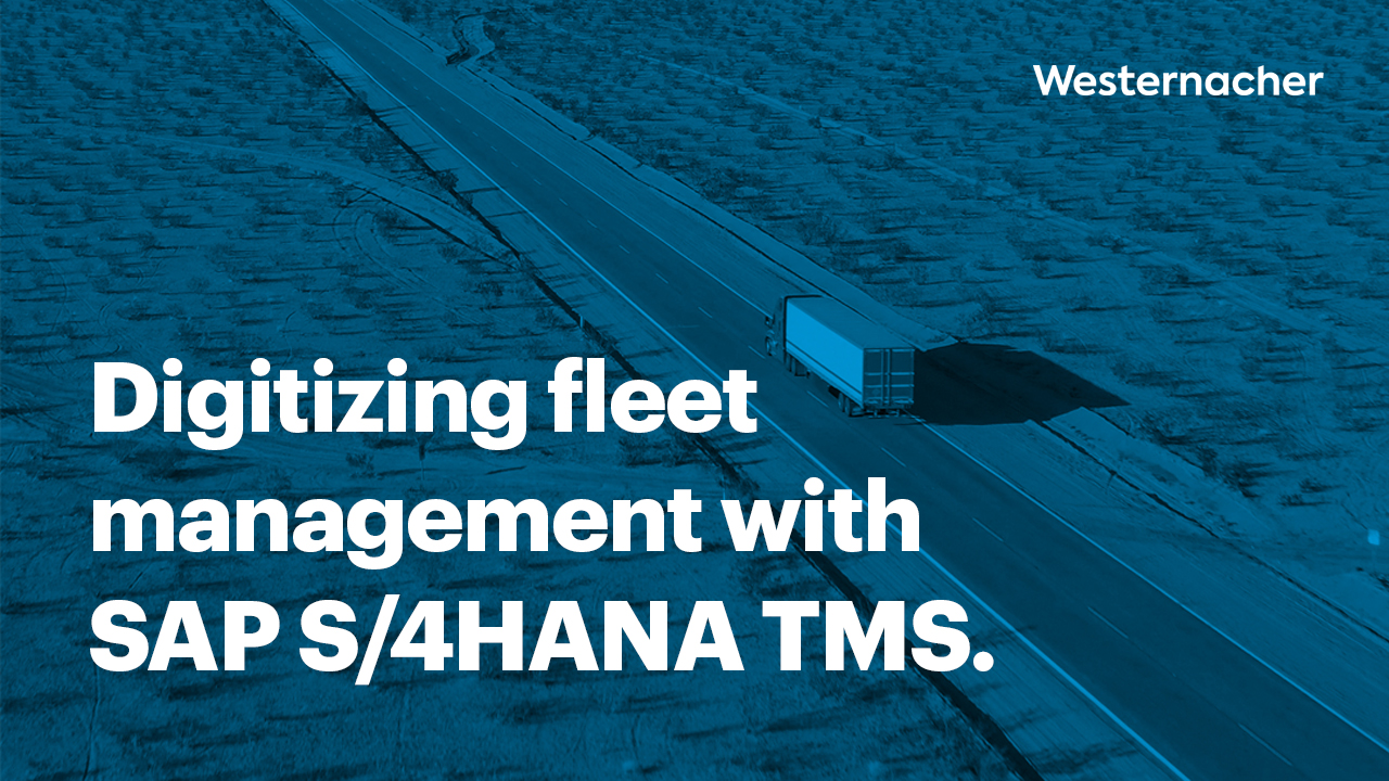 Digitizing fleet operations with SAP S/4HANA TMS.