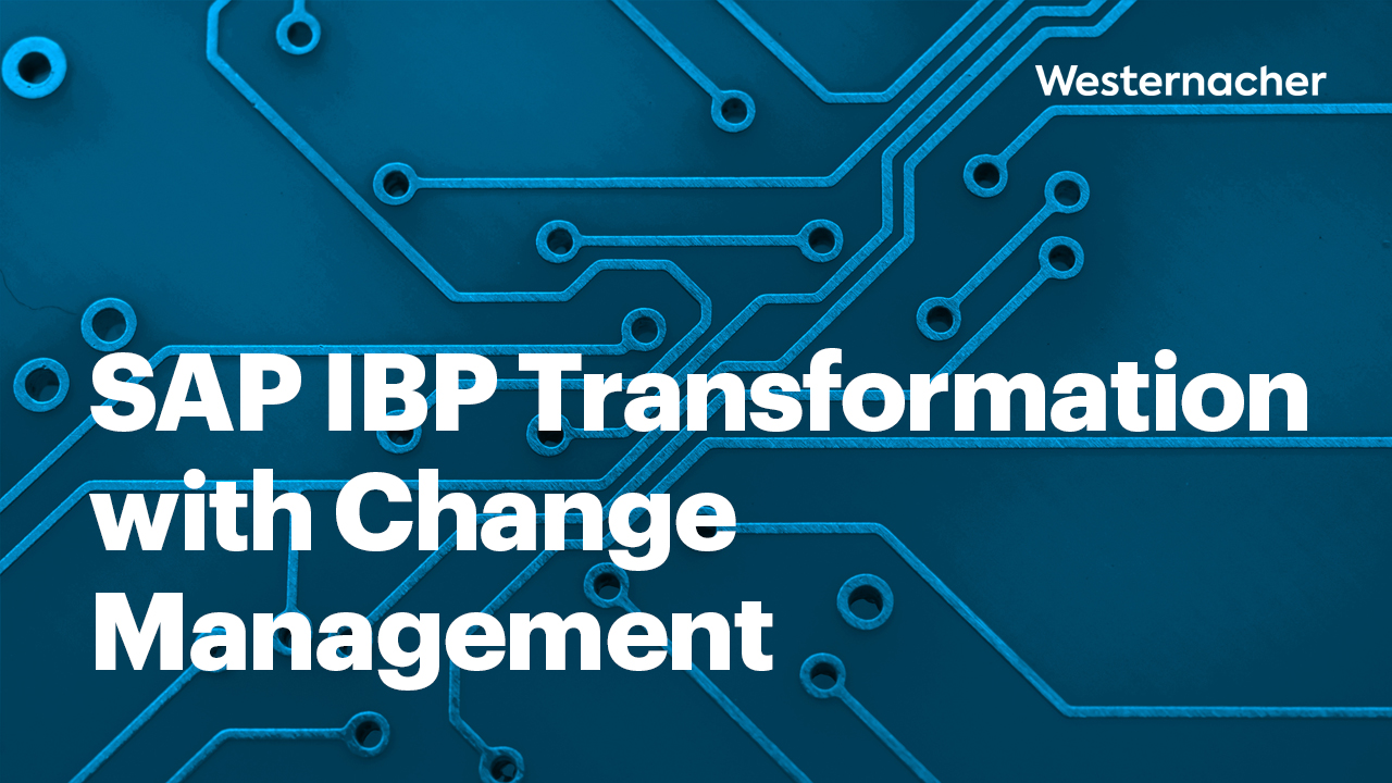Digital Transformation with SAP IBP