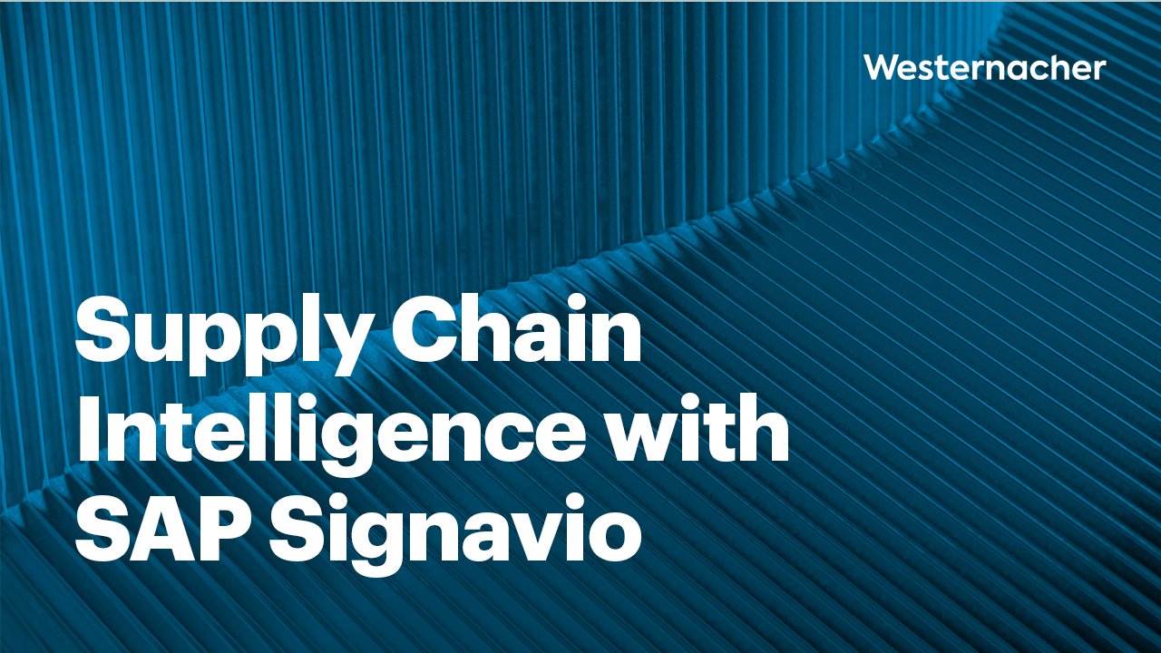 Webinar: Supply Chain Intelligence with SAP Signavio.