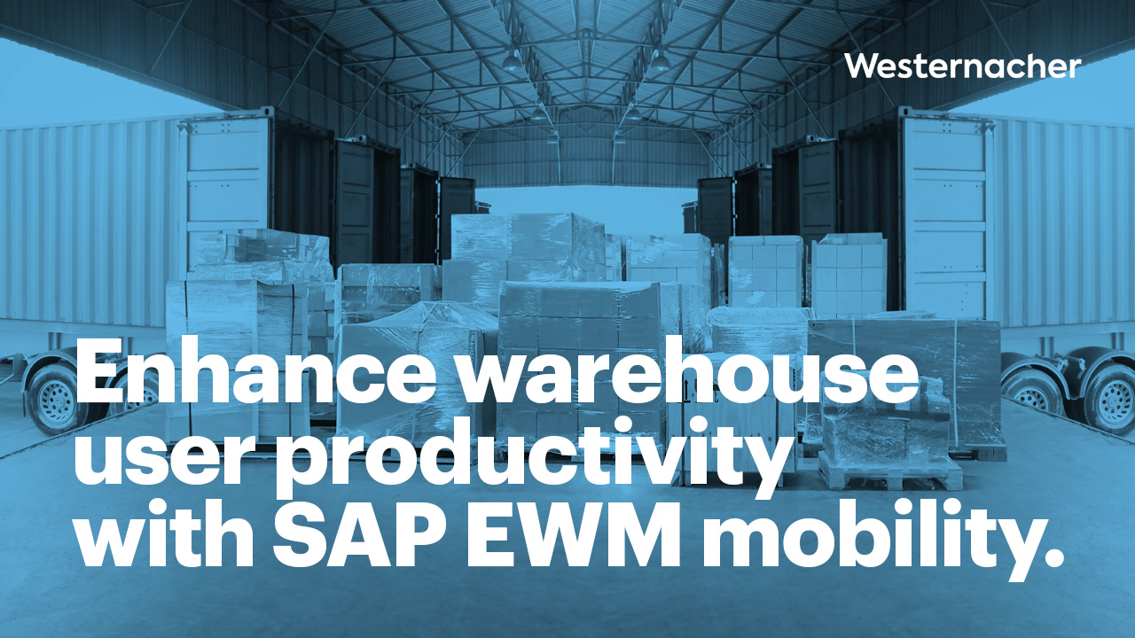 Enhance warehouse user productivity with SAP EWM mobility.