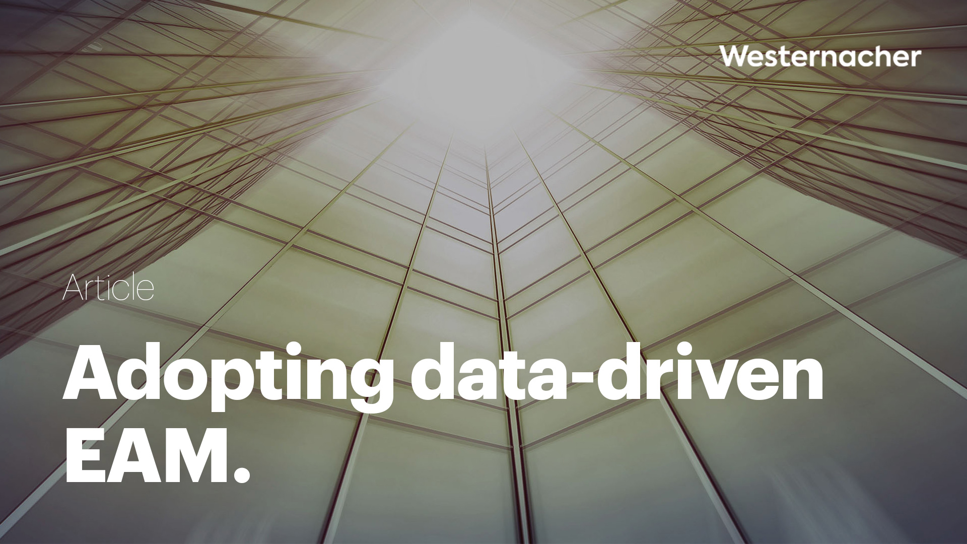 Adopting data-driven EAM.