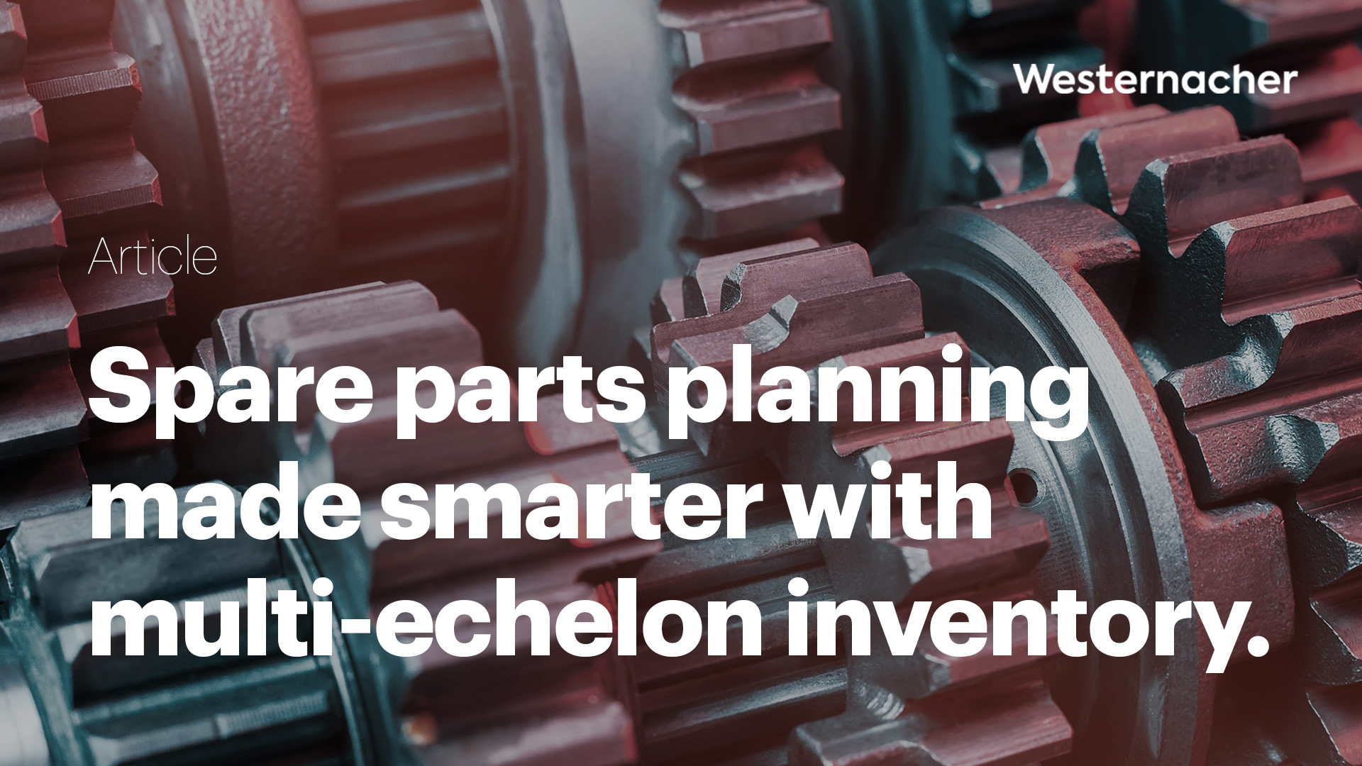 Optimizing spare parts with multi-echelon inventory.