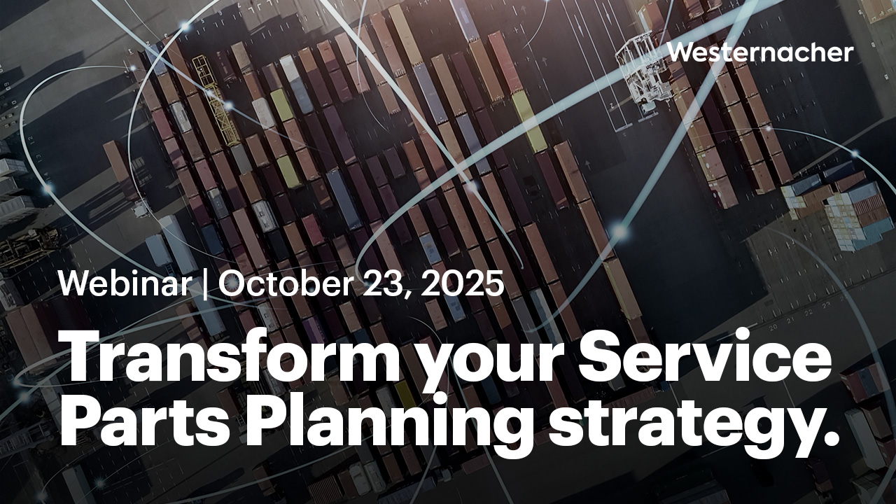 Webinar: Transform your Service Parts Planning strategy.